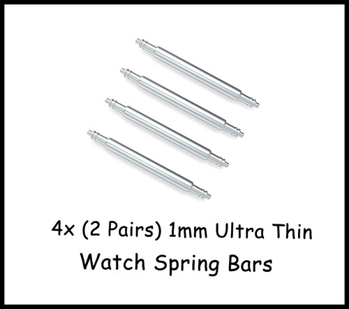 Ultra Thin 1mm Watch Band Spring Bars Pins 18mm 19mm 20mm 21mm 22mm ...