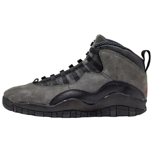 Jordan Air Jordan 10 Mid top Vintage Basketball Shoes Mens Black HJ6779 ...