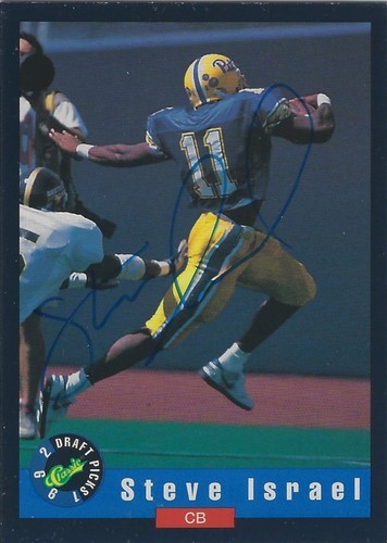 STEVE ISRAEL PITTSBURGH PITT PANTHERS 1992 CLASSIC CERTIFIED AUTO ...