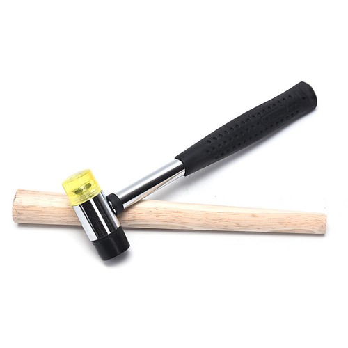 Tapered Wood Mandrel Stick Double Face Rubber Hammer Finger Ring ...