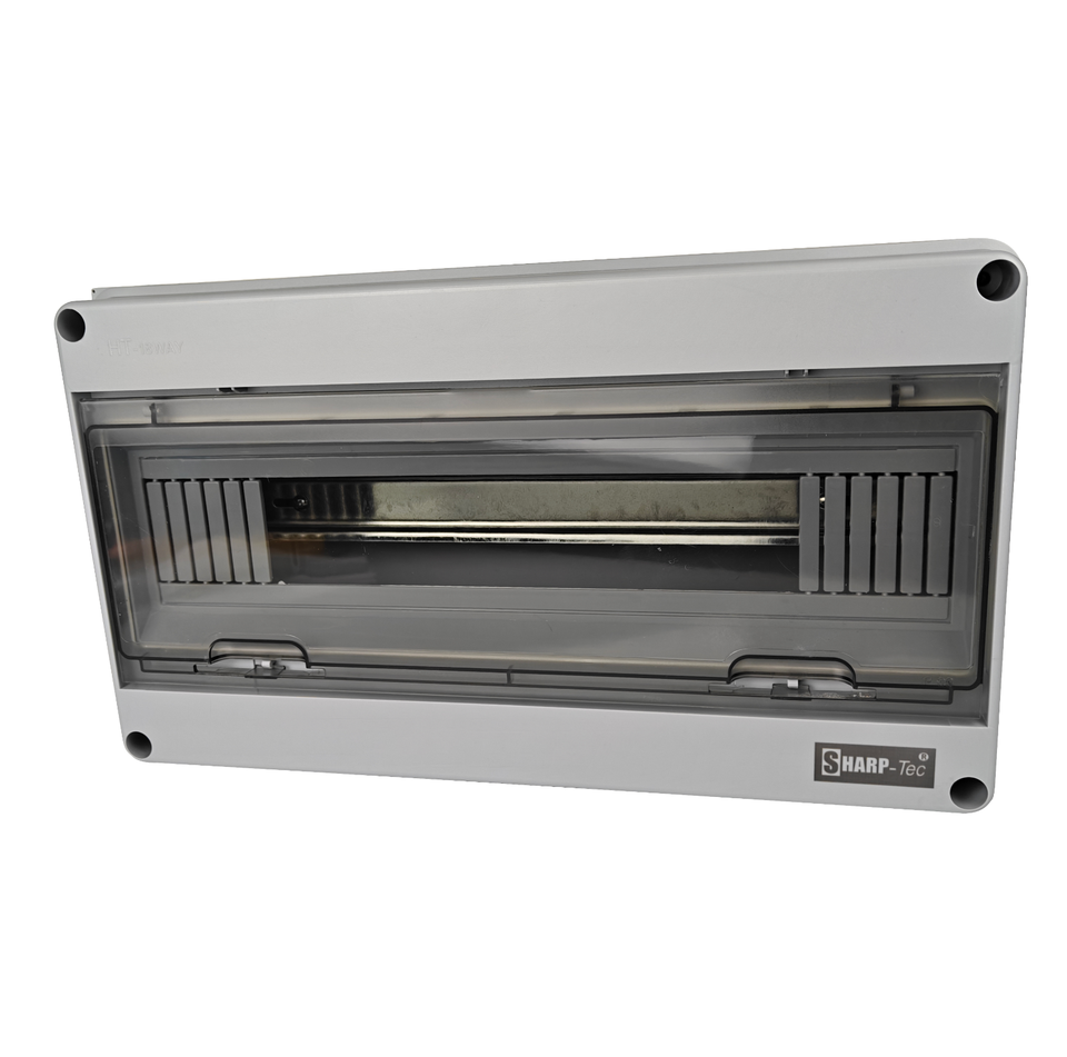 18 Way Weatherproof Consumer Unit | IP65 RCD MCB Distribution Box ...