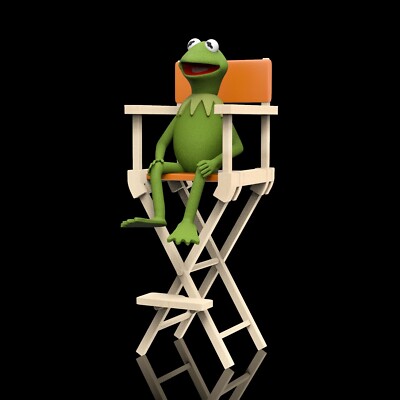 UNPAINTED Muppet Show Kermit Frog 3D Printed Model Kit 9" Tall (8-23 ...