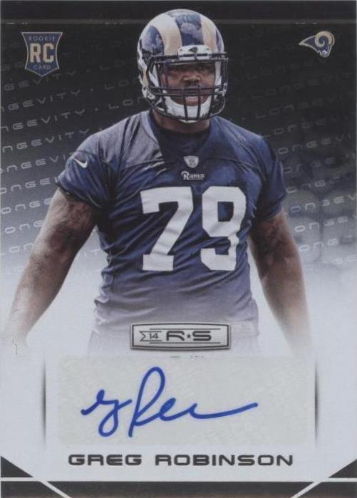 2014 Panini Rookies & Stars - Greg Robinson #137 Rookies Longevity ...