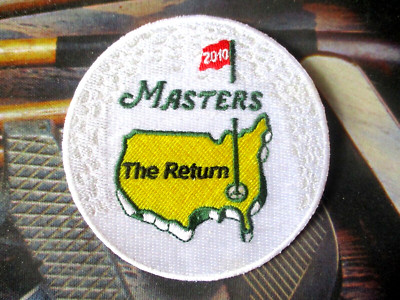 vtg - THE MASTERS Patch - 2010 Tiger Woods Return - Augusta National ...