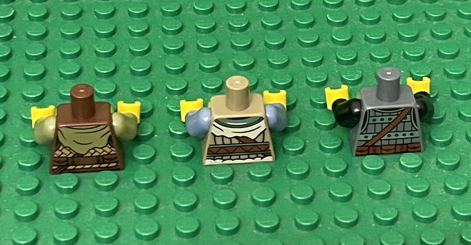 Lego 3 Viking Warriors Torso From Viking Ship and the Midgard Serpent ...