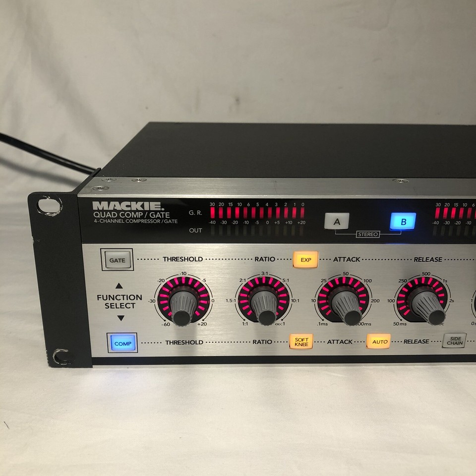 MACKIE QUAD COMPRESSOR / GATE 4-CHANNEL VERY GOOD CONDITION #2 | eBay