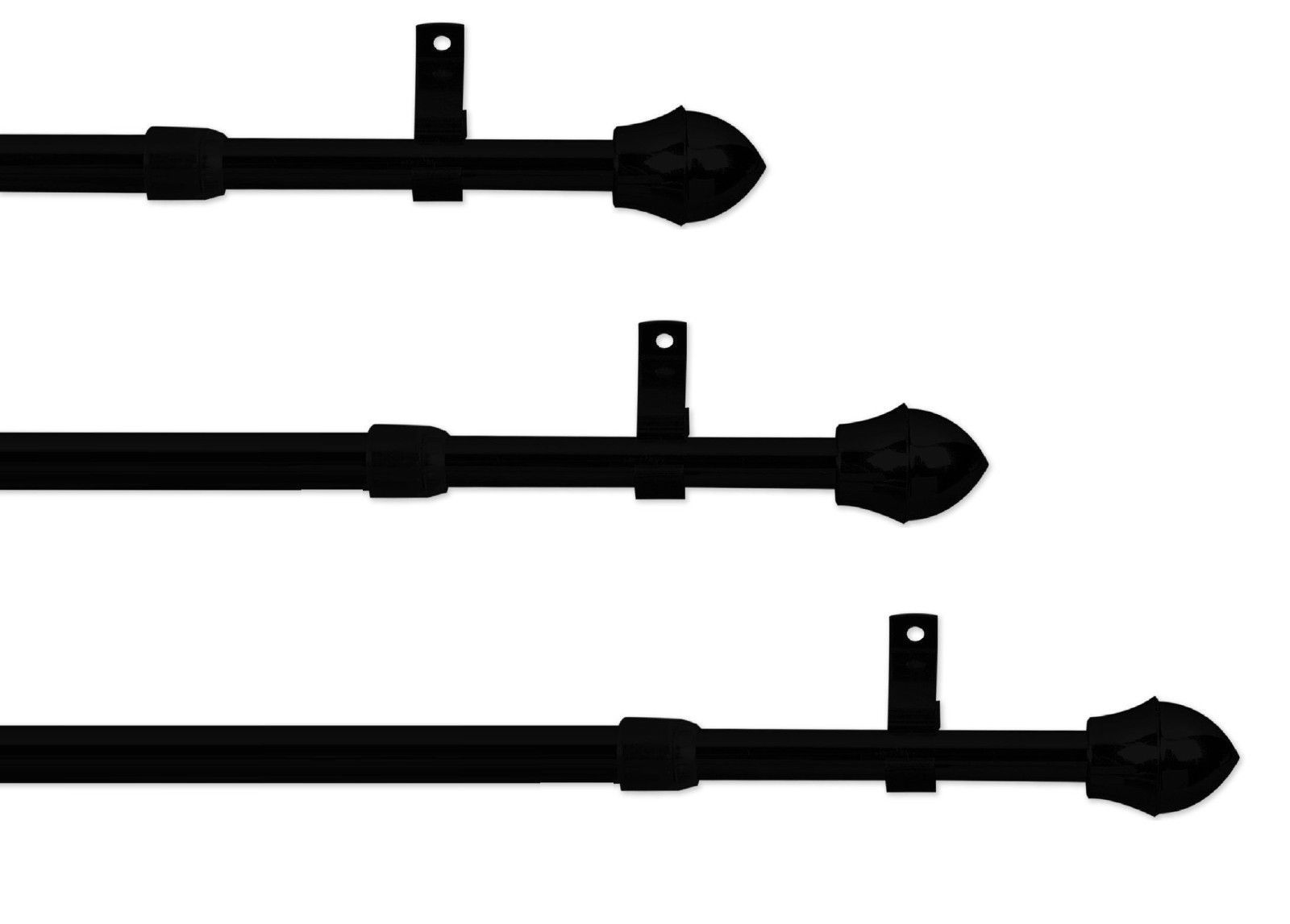 Extending Easy Fix Telescopic Metal 12mm Curtain Cafe Net Window Rods 4 ...