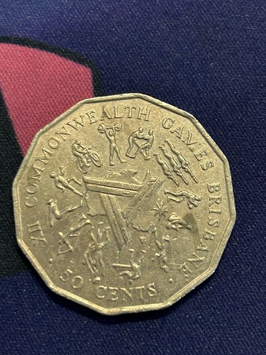 1982 Fifty Cent Coin 50c - XII Commonwealth Games - CIRCULATED ...