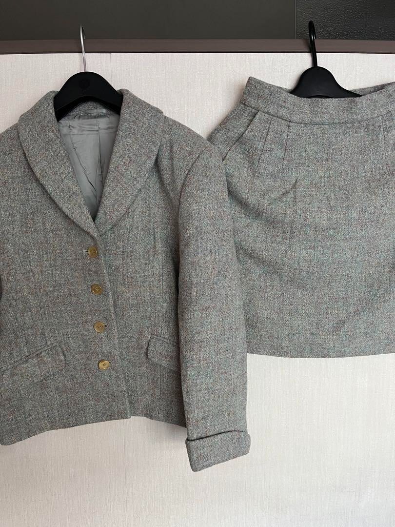 Margaret Howell Harris Tweed Set-up Tailored Jacket &… - Gem