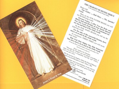 Divine Mercy Famous Skemp Art Jesus Christ New Old 1995 Convent Card | eBay
