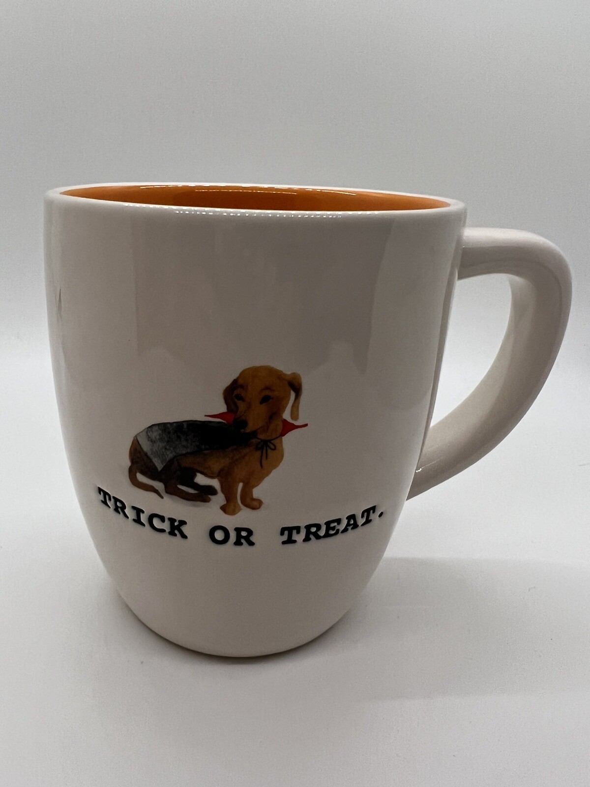 RAE DUNN Halloween Trick or Treat Dachshund Mug With Cape By Magenta | eBay