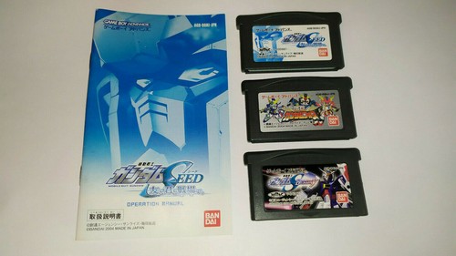 Nintendo GameBoy Advance Mobile Suit Gundam Series Games Set x3 *Used ...