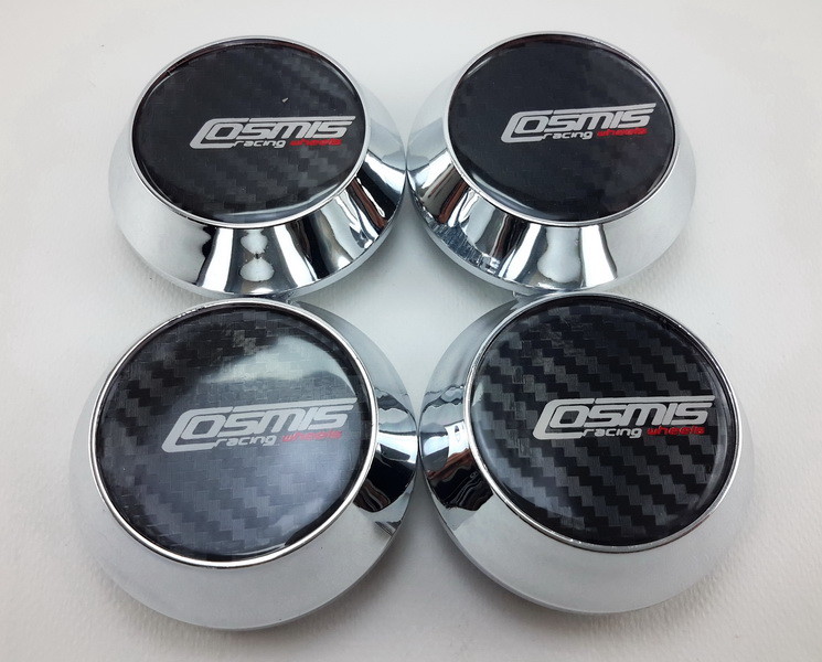 CENTER CAPS HUB WHEELS Car SIlver Chrome Rim Cover For COSMIS Size 63 ...