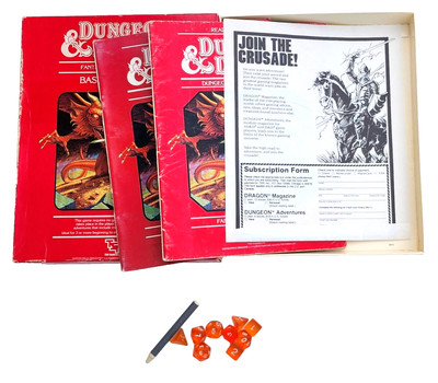 Dungeons & Dragons Set 1: Basic Rules (TSR 1983) D&D Red Box 1011 | eBay
