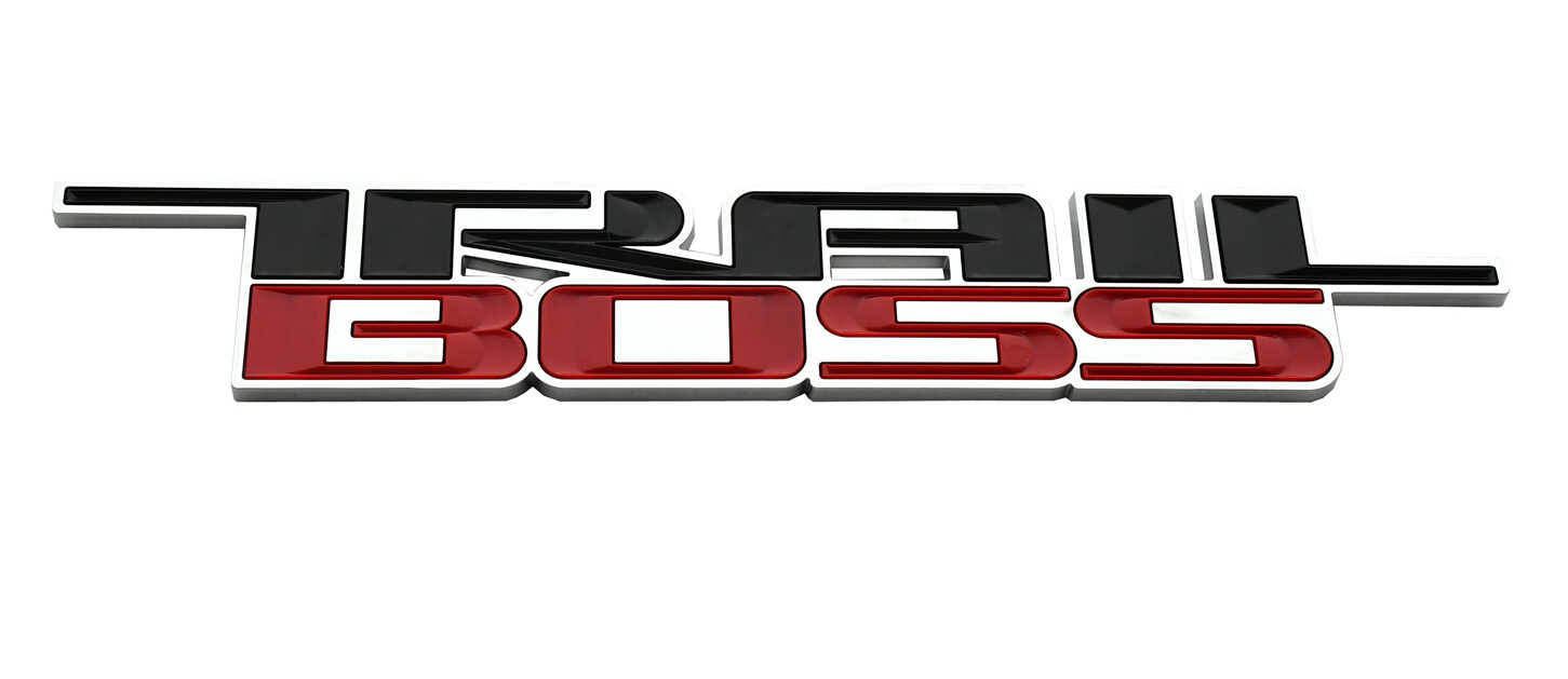2x Trail Boss Emblem 3D Badge For 2019-2021 Silverado Z71 Nameplate ...