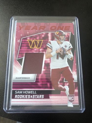 2022 Panini-Rookies & Stars Sam Howell RC YEAR ONE Rookie Patch ...