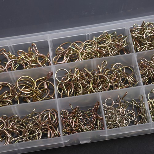 250Pcs 5mm-14mm Spring Clip Fuel Oil Hose Line Air Tube Clamps ...