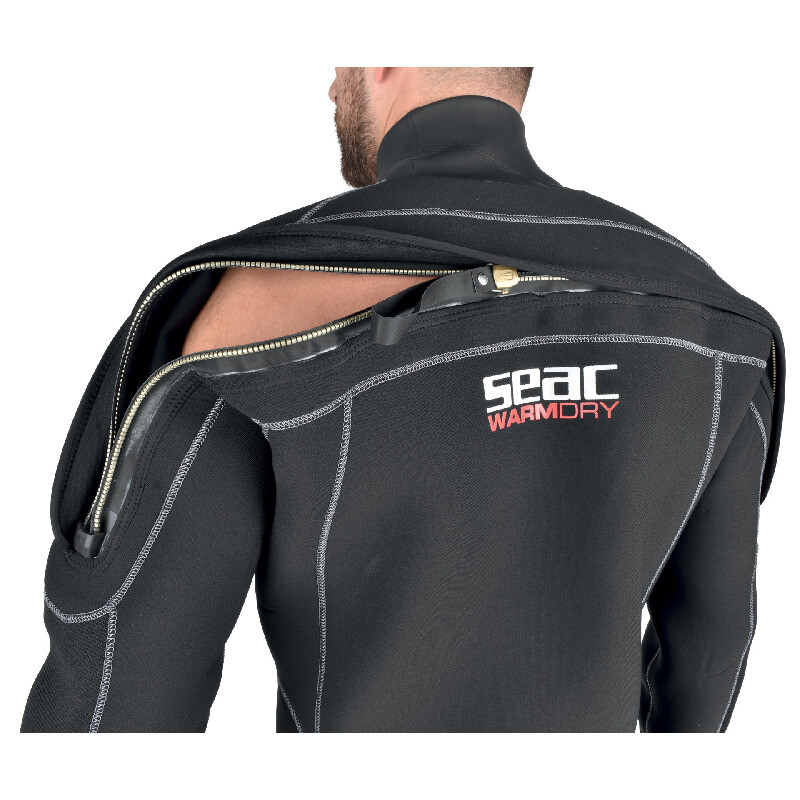 Seac Warm Dry Man Drysuit - Men's Full Drysuit, Black, Size S ...