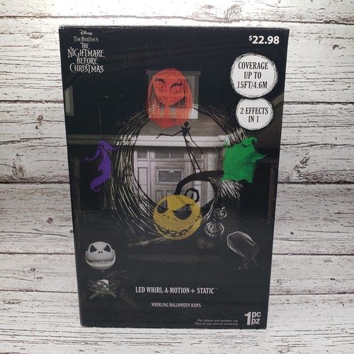 Nightmare Before Christmas LED Whirl-A-Motion & Static Halloween ...