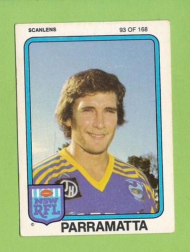 1981 PARRAMATTA EELS SCANLENS RUGBY LEAGUE CARD #93 TONY MELROSE | eBay ...