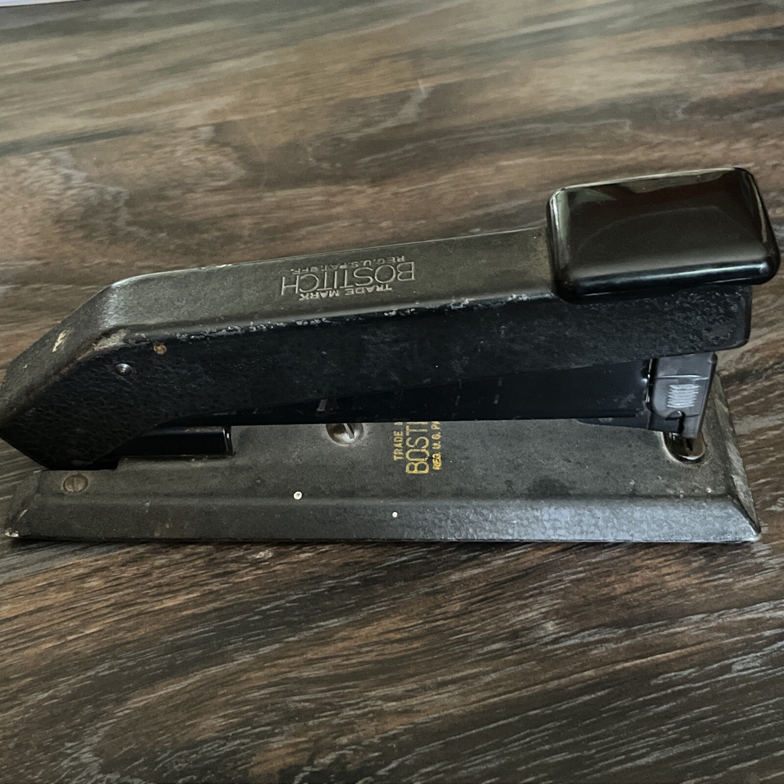 Vintage l BOSTITCH B5 STAPLER 1940s Black Heavy-Duty Metal/Bakelite | eBay