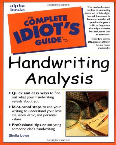 The Complete Idiot's Guide to Handwriting Analysis [Paperba ...