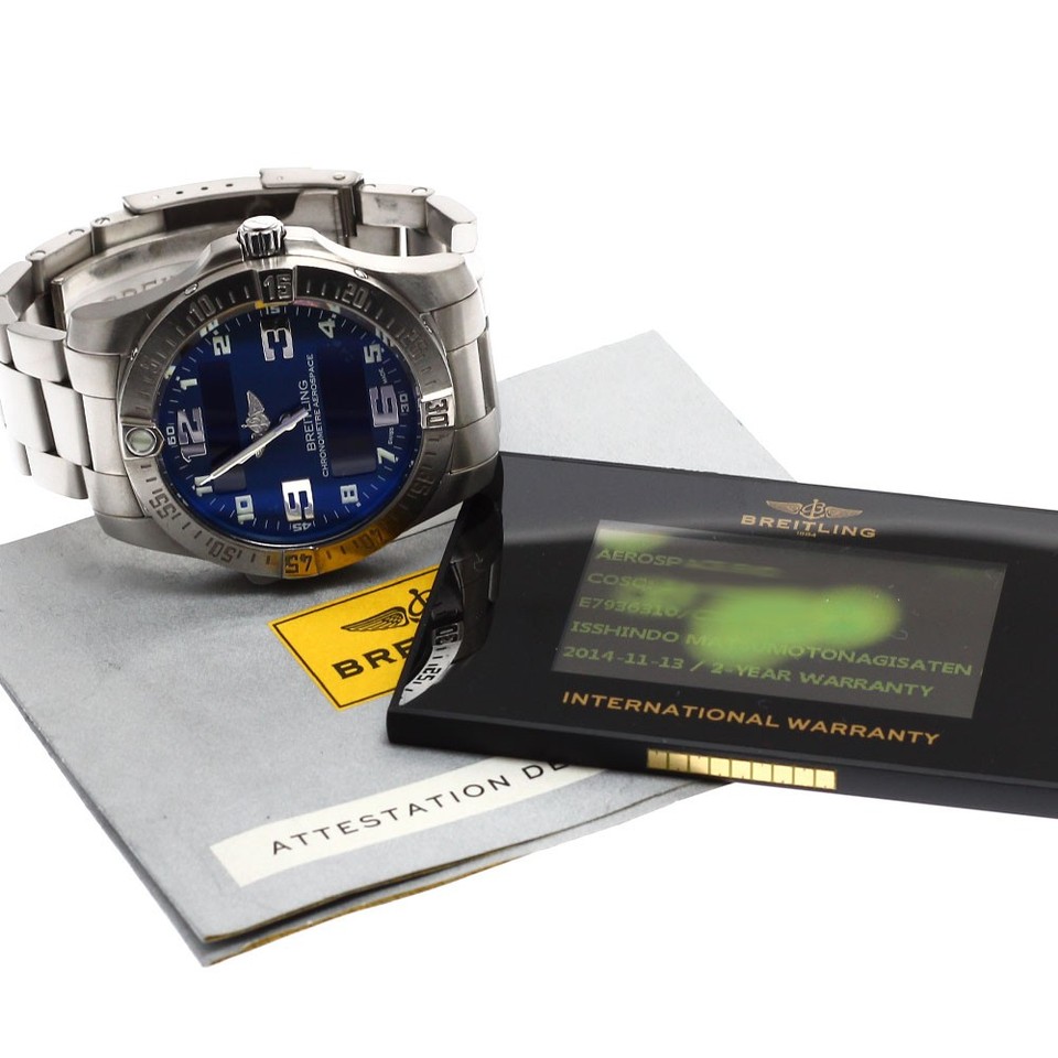 BREITLING Aerospace Evo E79363 Navy Dial Quartz Men's Watch_923338 | eBay