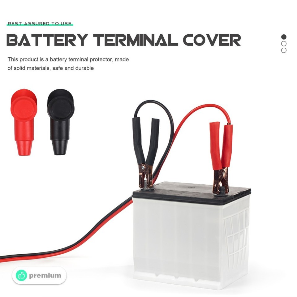 4 Pcs Battery Terminal Covers Auto High Temperature Protective ...