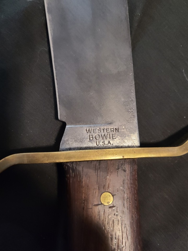 Western W49 Bowie Knife 1966-1968 2nd Version with Leather Sheath | eBay