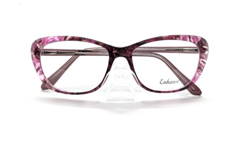 New Enhance Women's 4363 Burgundy Eyeglass Frame | eBay