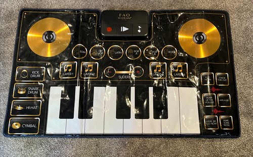 FAO Schwarz, Huge Electronic Dance Mat, DJ Mixer, Piano Keyboard 50” x ...