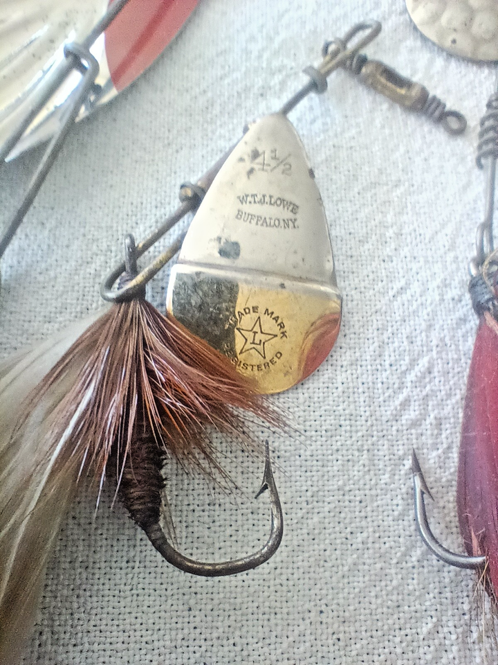Lot of 18 Vintage Lures Bucktail Spinner~ Musky~Pfluger~Hildebrandt~W T ...