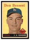 1958 Topps #401 Don Bessent Scan of the Card you'll receive Condition ...