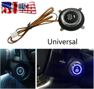 Car Ignition Switch Engine Start Push Button For Keyless Entry& Push ...