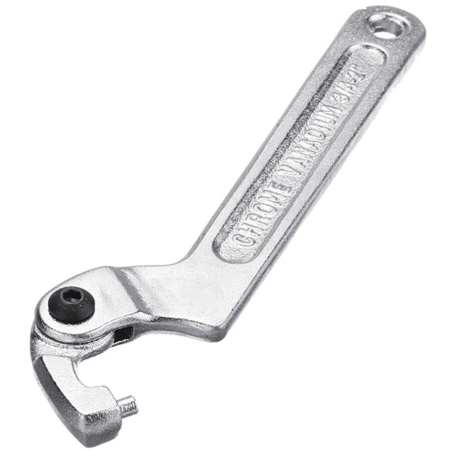 7" Adjustable Hook Wrench C Clamp Spanner Tool 19-51mm Motorcycle ...