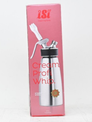 iSi North America 1 Pint Stainless Steel Cream Whipper Dispenser ...