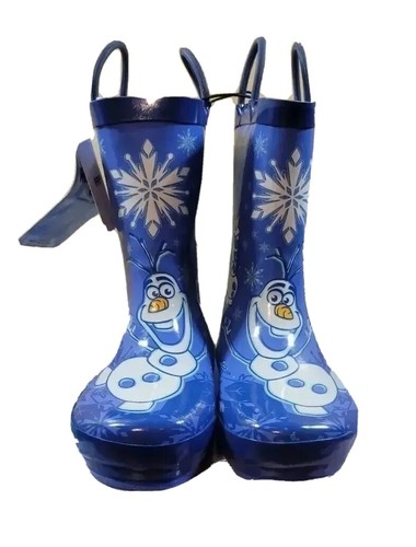 Kid's Size 12 Frozen OLAF "Warm Snowy Hugs" Blue Boots, Western Chief ...