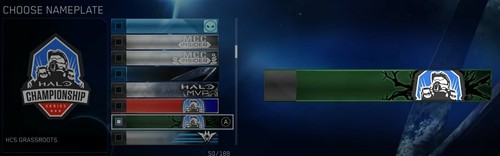 Halo: MCC HCS Grassroots Nameplate + Halo: 5 BR Skin (PRO PLAYER ...
