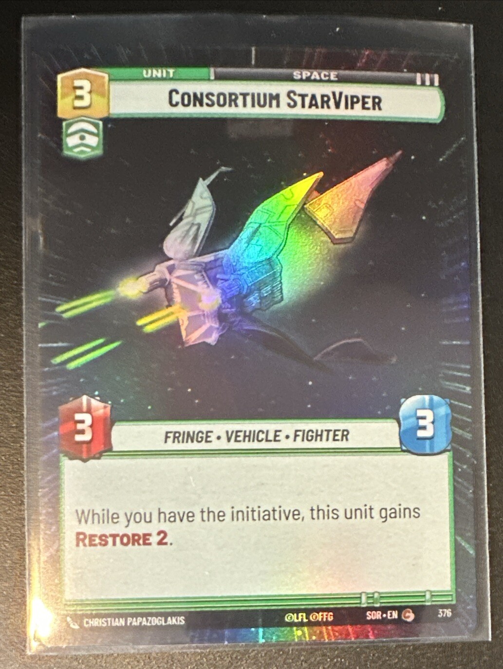 Star Wars Unlimited Spark of Rebellion Consortium StarViper Hyperspace ...