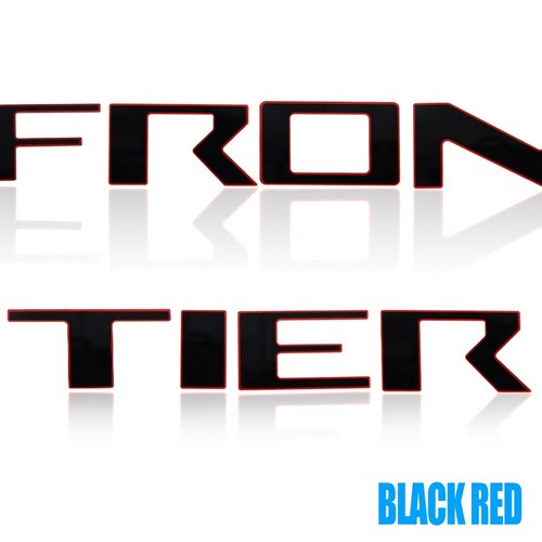 3D Tailgate Letters Badges for 2022-2024 Frontier Accessories Black Red ...