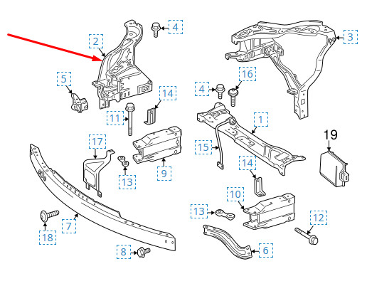 Mercedes-Benz E-class W212 Right Headlight Bracket A2126204700 Genuine ...