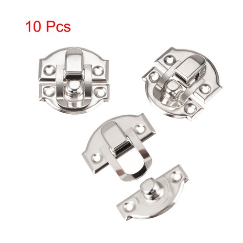 Box Latch, Small Size Silver Tone Decorative Hasp Jewelry cases Catch ...