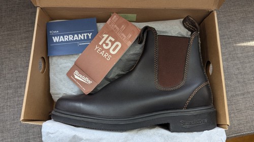 BLUNDSTONE #062 STOUT BROWN CHELSEA Men's 9 US Dress Boot | eBay