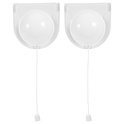 2 Pcs Pull Cord Wall Lights Cabinet Lamp with Chain Cordless Night ...