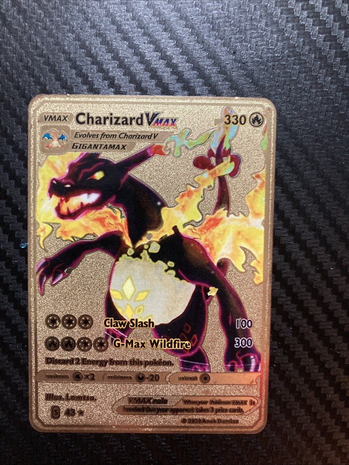 Charizard VMAX Pokémon Card Claw Slash G-Max Wildfire 330 HP 300+ | eBay