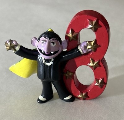 Sesame Street The COUNT # 8/ Eight Pvc Toy Birthday Figure Applause ...