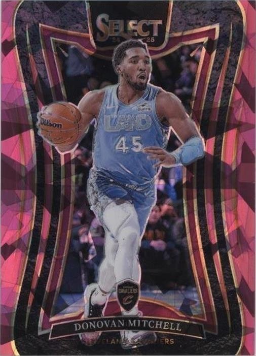 2024-25 Panini Select - Mezzanine Donovan Mitchell #317 Pink Cracked ...