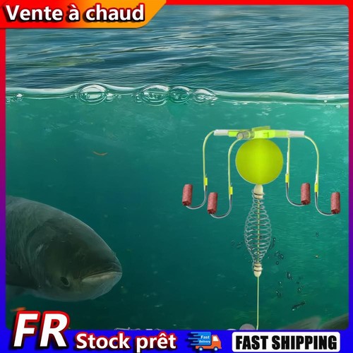 4Pcs 4 Hook Fishing Spring Bait Cage Anti Winding Fishing Tackles (Size ...