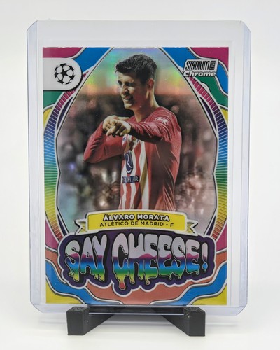 2023-24 Topps Stadium Club Chrome UEFA Alvaro Morata #SC-AM Say Cheese ...
