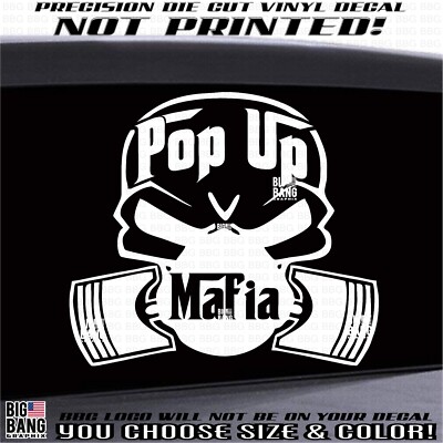 POP-UP Mafia Vinyl Decal Sticker SUV Car Truck RV Window My Other Ride ...
